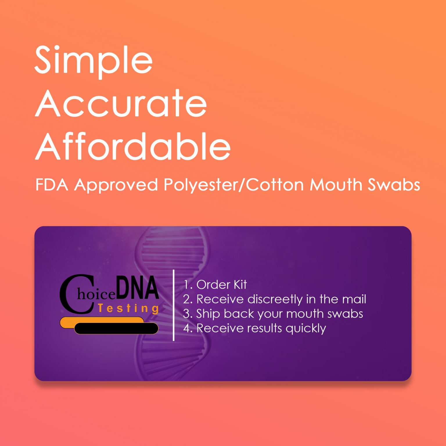 Home DNA Test Kit - Paternity Test Kit | Choice DNA